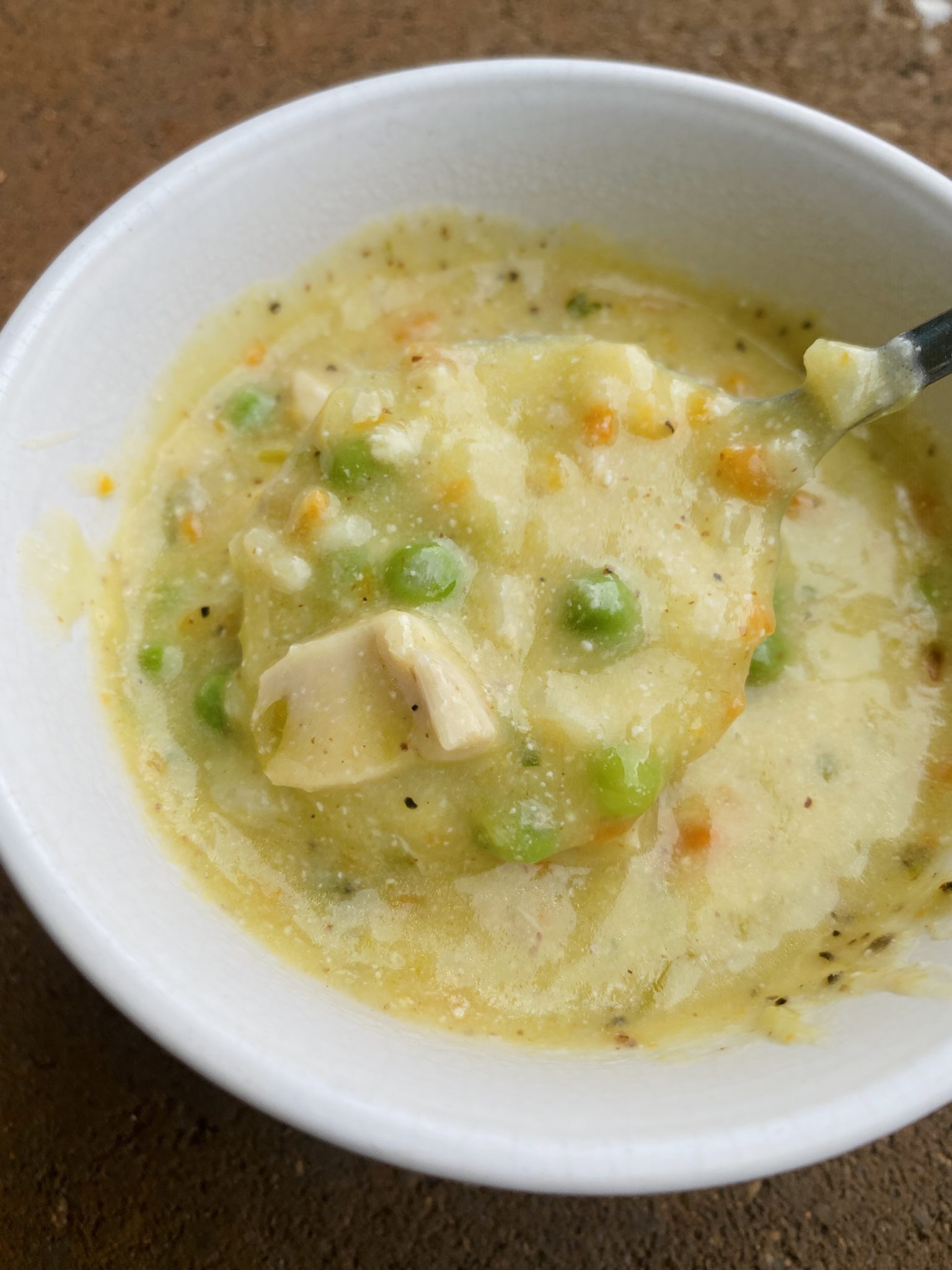 Creamy Chicken & Brown Rice Soup - Quirky Cooking